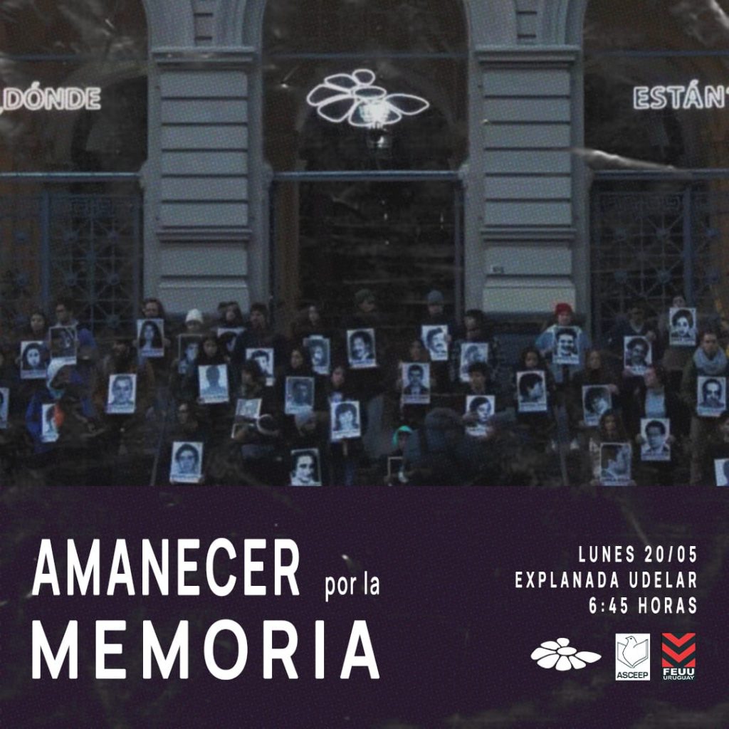 Convoca la FEUU a realizar un nuevo «Amanecer por la Memoria» – El Popular